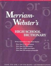 The Merriam-Webster's High School Dictionary used book by RINEHART AND ...
