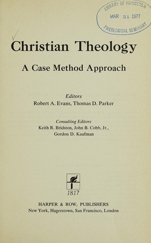 Christian Theology : A Case Method Approach used book by Thomas D ...
