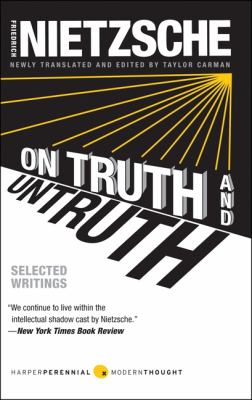On Truth and Untruth : Selected Writings used book by Friedrich ...