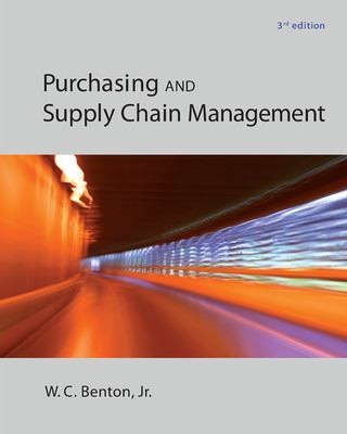 Purchasing and Supply Chain Management book by W. C. Benton