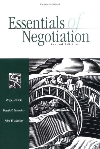 Essentials of Negotiation used book by David M. Saunders: 9780072312850