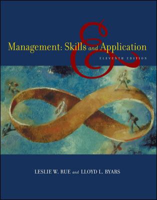 Management : Skills and Application used book by Lloyd L. Byars, Leslie ...