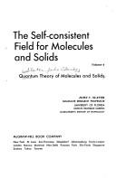 The Self-Consistent Field for Molecules and Solids book by John C ...