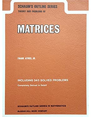 Matrices book by Frank Ayres, Jr.: 9780070026568