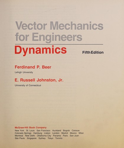 Vector Mechanics for Engineers : Dynamics used book by Ferdinand Pierre ...