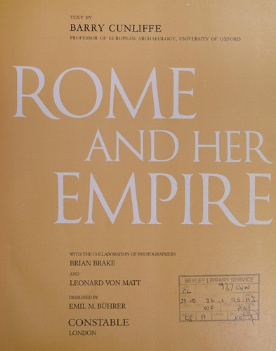 Rome and Her Empire : An Illustrated History used book by Barry W ...