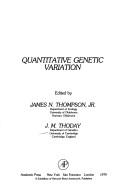 Quantitative Genetic Variation used book by J. M. Thoday, James N ...