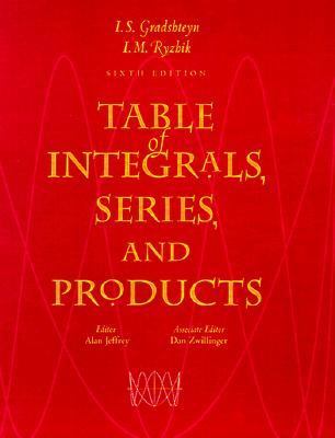 Table of Integrals, Series, and Products book by I. S. Gradshteyn, Alan ...