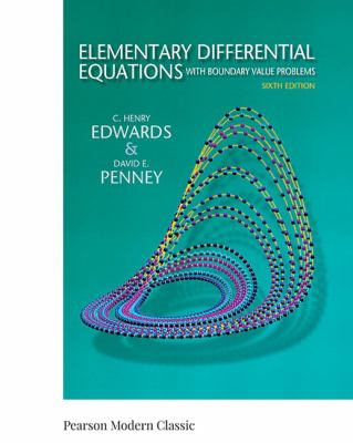 Elementary Differential Equations with Boundary Value Problems (Classic Version) used book by C ...