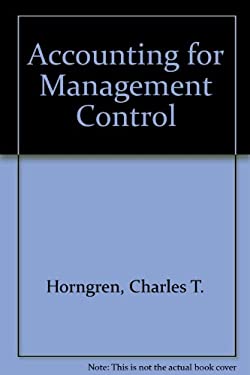 Accounting for Management Control : An Introduction used book by ...