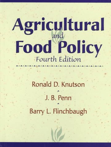Agricultural and Food Policy used book by Ronald D. Knutson: 9780137539895