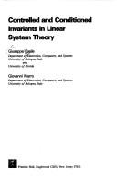 Controlled and Conditioned Invariants in Linear System Theory book by ...