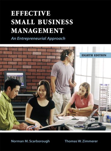 Effective Small Business Management used book by Thomas W. Zimmerer ...