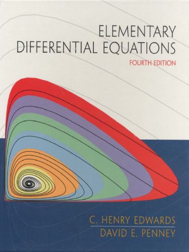 Elementary Differential Equations with Applications used book by C. Henry Edwards, David E ...