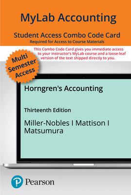 MyLab Accounting with Pearson EText -- Combo Access Card -- for ...