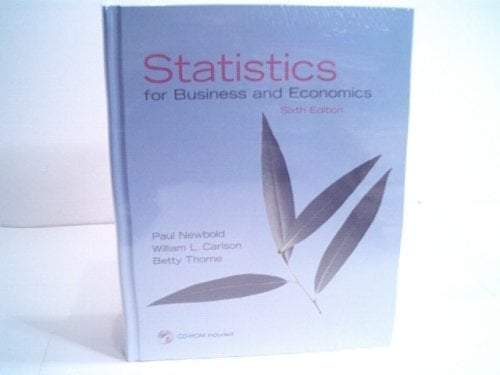 Statistics for Business and Economics used book by Paul Newbold, Betty ...