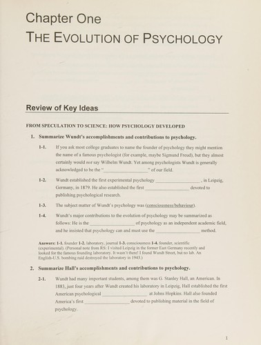 Study Guide for Psychology : Themes and Variations used book by Weiten ...