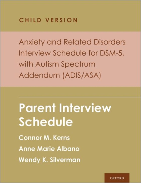 Anxiety and Related Disorders Interview Schedule for DSM-5, Child and ...