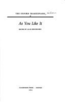 As You Like It used book by William Shakespeare: 9780192819550