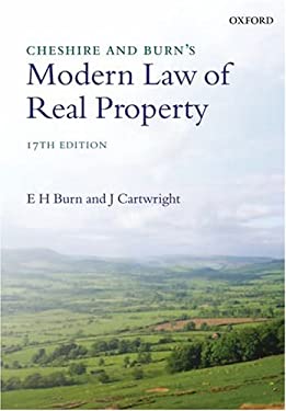 Cheshire and Burn's Modern Law of Real Property used book by E. H. Burn ...