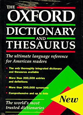 The Oxford Dictionary and Thesaurus used book by Oxford: 9780195099492