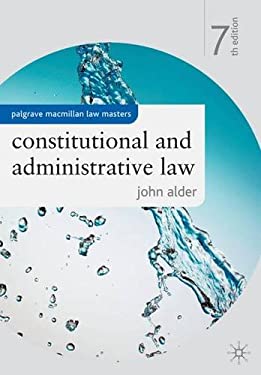 Constitutional and Administrative Law used book by John Alder ...