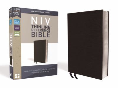 NIV Thinline Reference Bible Red Letter Edition [Black] copy by ...