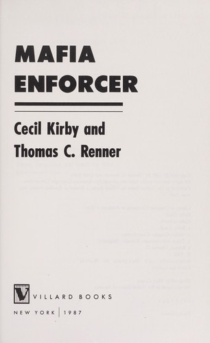Mafia Enforcer used book by Cecil Kirby, Thomas C. Renner: 9780394544595