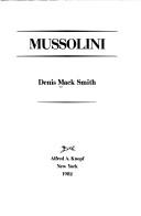 Mussolini : A Biography used book by Denis Mack Smith: 9780394506944