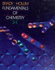 Fundamentals of Chemistry used book by John R. Holum: 9780471844730