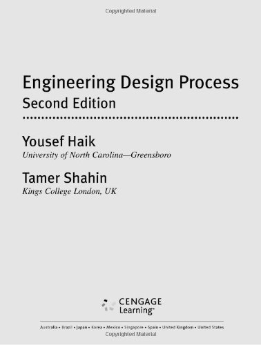 Engineering Design Process used book by Yousef Haik, Tamer M. Shahin ...