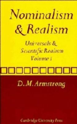 Nominalism and Realism : Universals and Scientific Realism used book by ...