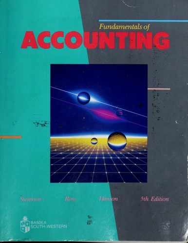 Fundamentals of Accounting book by Kenton E. Ross, Robert M. Swanson ...