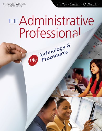 The Administrative Professional : Technology and Procedures used copy ...