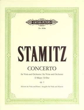 Stamitz: Viola Concerto in D Major, Op. 1 book: 9790577082462
