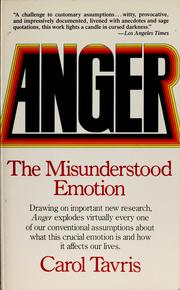 Anger : The Misunderstood Emotion used book by Carol Tavris: 9780671495336
