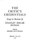 The Critic's Credentials used book by Stanley E. Hyman: 9780689108471