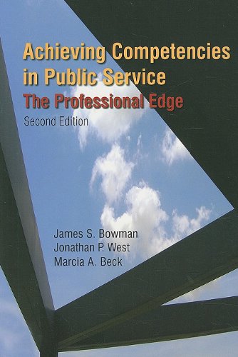 Achieving Competencies in Public Service: the Professional Edge : The ...