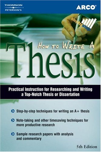How to Write a Thesis used book by Tietelbaum, Arco Staff: 9780768910810