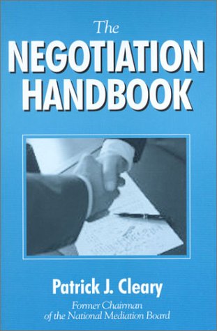 The Negotiation Handbook book by Patrick J. Cleary: 9780765607201