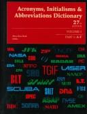 Acronyms, Initialisms and Abbreviations Dictionary : A Guide to Acronyms, Abbreviations ...