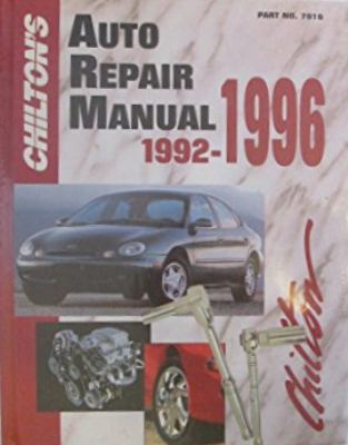 Auto Repair Manual, 1992-96 used book by Chilton Automotive Editorial ...