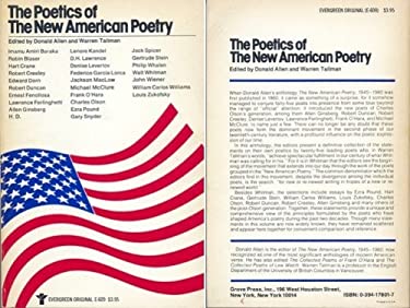 The Poetics of the New American Poetry book by Donald M. Allen, Warren ...
