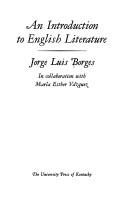 An Introduction to English Literature used book by Jorge Luis Borges ...