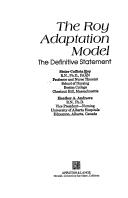 The Roy Adaptation Model : The Definitive Statement used book by ...