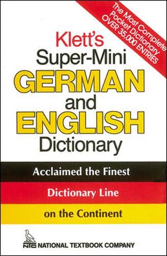Klett's Super-Mini German and English Dictionary used book by Erich ...