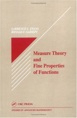 Measure Theory and Fine Properties of Functions book by Ronald F ...