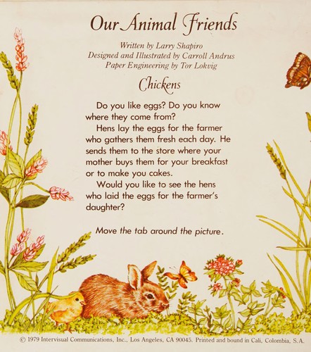 Our Animal Friends book by Larry Shapiro, Tor Lokvig: 9780859530965