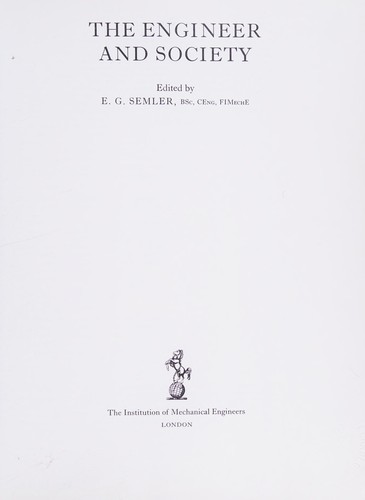 The Engineer and Society book by Eric George Semler: 9780852981870