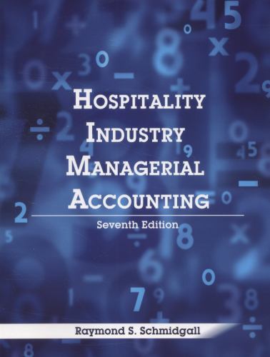 Hospitality Industry Managerial Accounting book by Raymond S ...